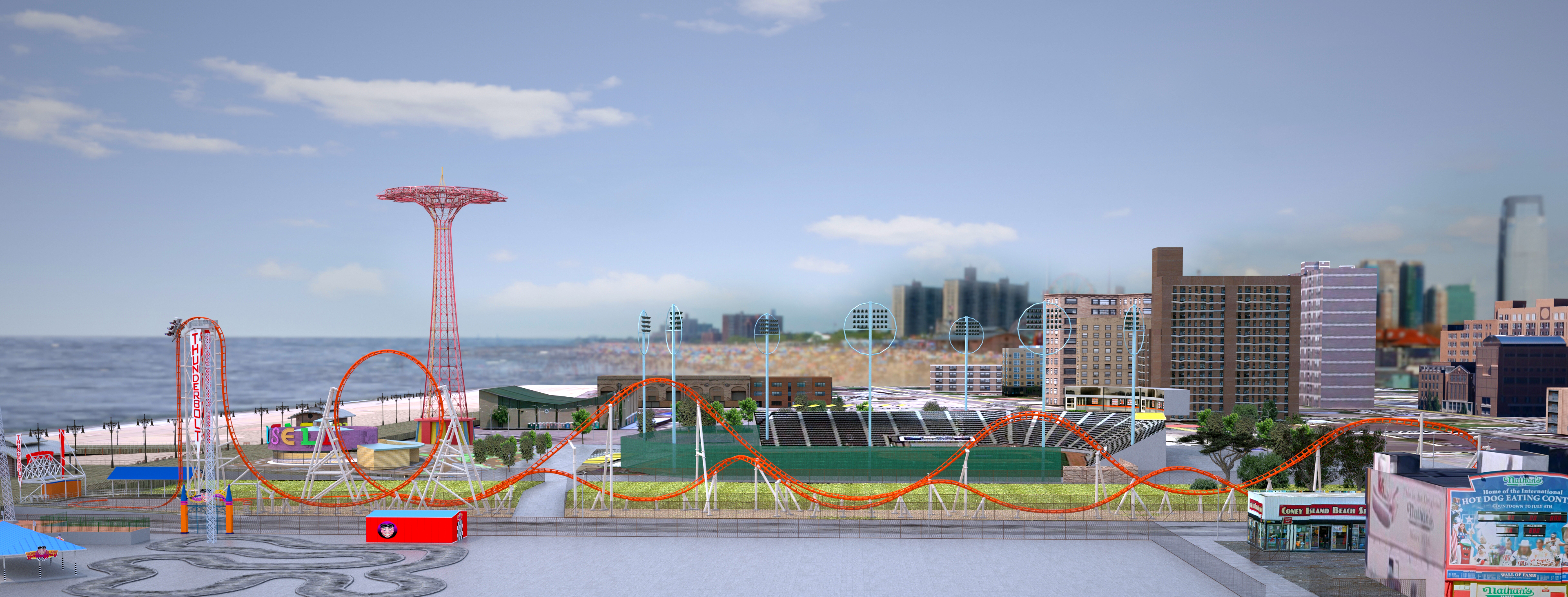 Coney’s Thunderbolt Roller Coaster Breaks Ground – Commercial Observer