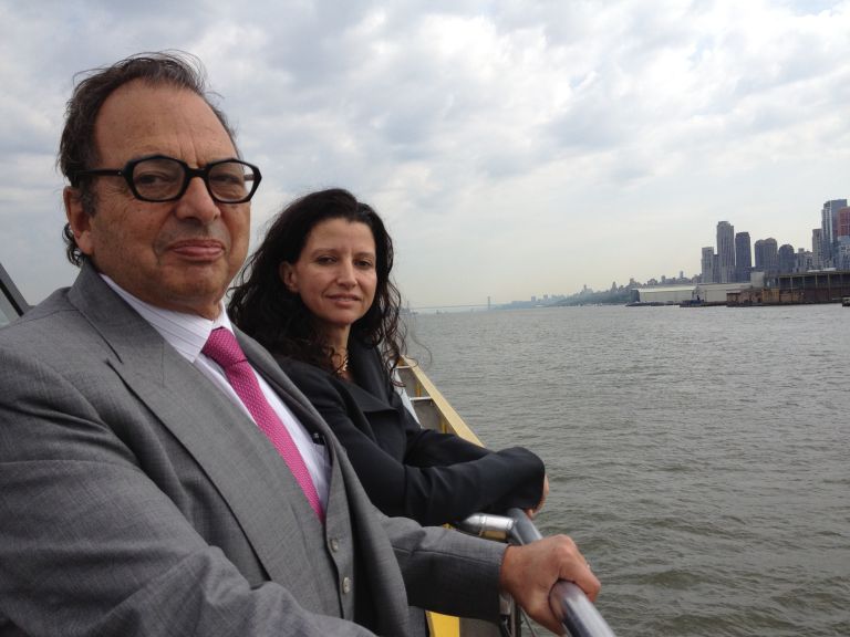 Douglas and Helena Durst Talk Ferry Policy Aboard NY Water Taxi ...