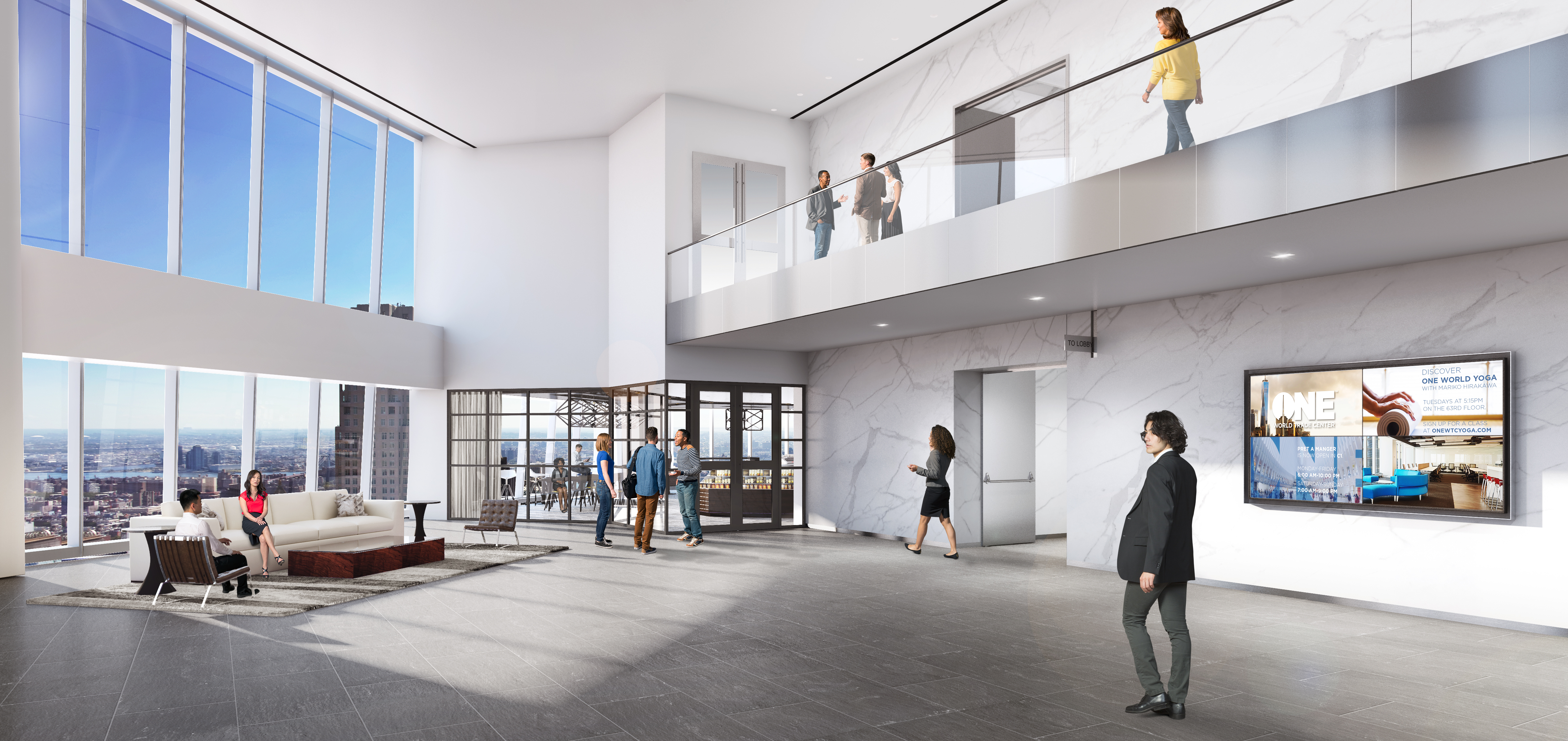 A Look Inside 1 WTC’s ‘Piazza’ in the Sky – Commercial Observer