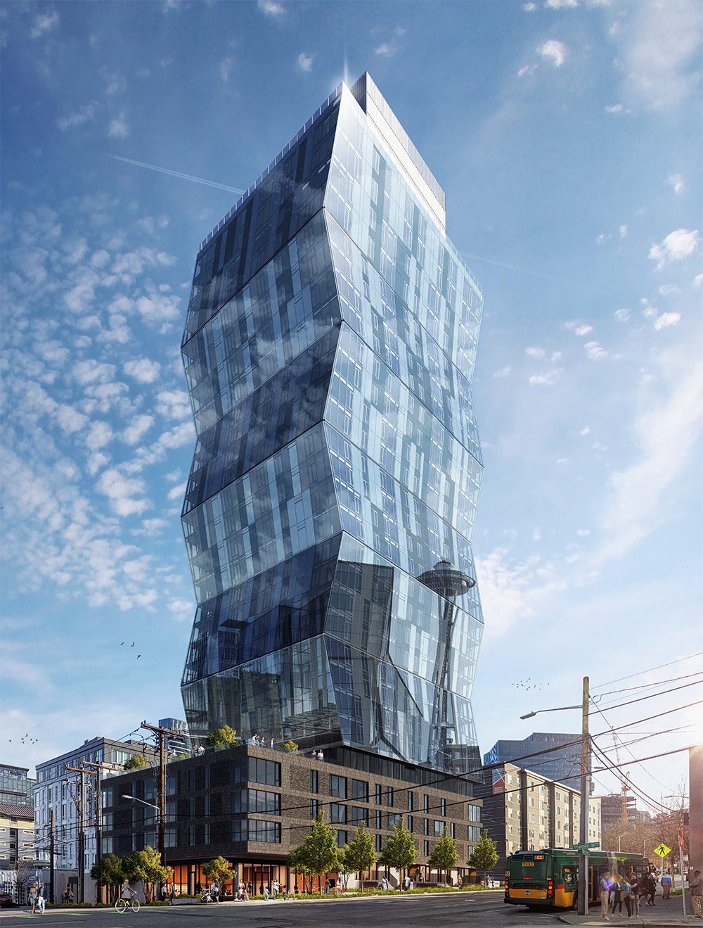 AIG Lends $113M for Skyglass Tower Multifamily Development in Seattle ...